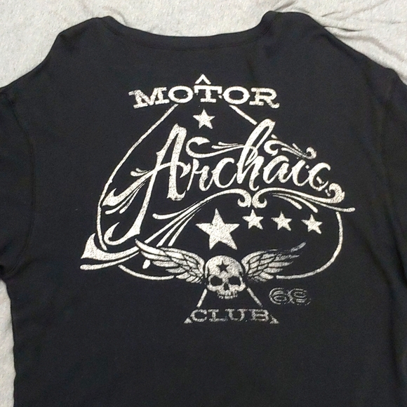 Archaic | Shirts | Nwot Archaic Distressed Ls Flag Tee Black Gray 3xl ...